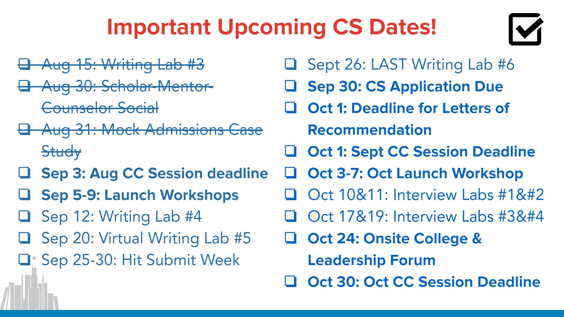 CS Dates